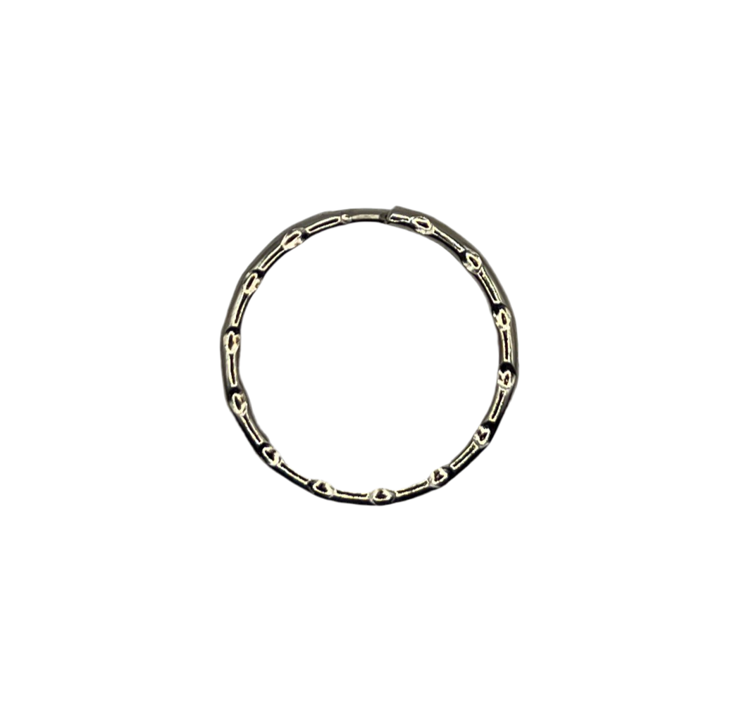 Rippled Split Ring – Nickel & Young