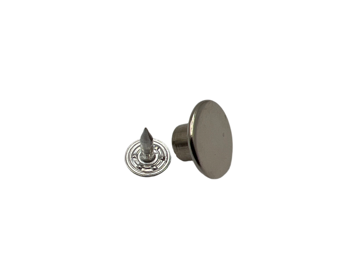 Tack Button, 14mm – Nickel & Young
