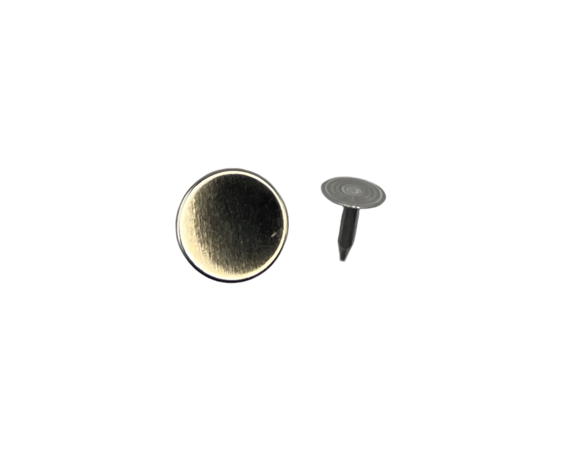 Tack Button (14mm) – Nickel & Young