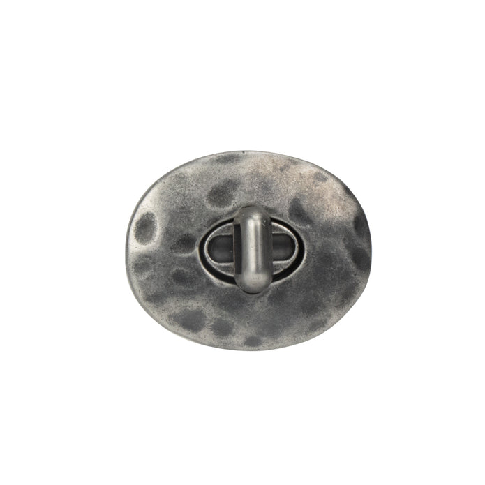 Hammered Turn Lock Clasps – Nickel & Young